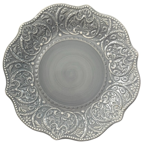 Pier 1 | Dining | Pier One Stoneware Chateau Clair Plates Gray 2 | Poshmark